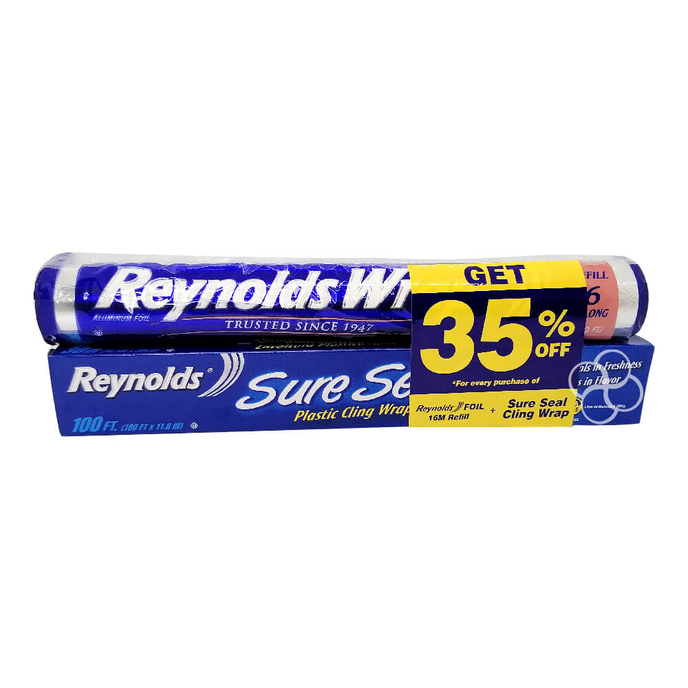 Reynolds Wrap Aluminum Foil Refill 16M with Cling Wrap | Lazada PH