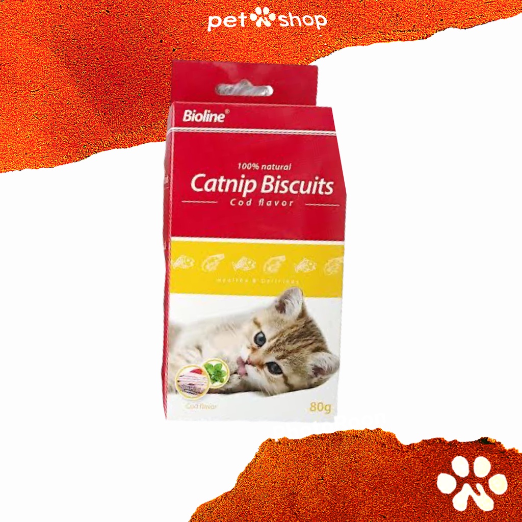 Ships immediately Bioline Catnip Biscuits Cat Treats | Lazada PH