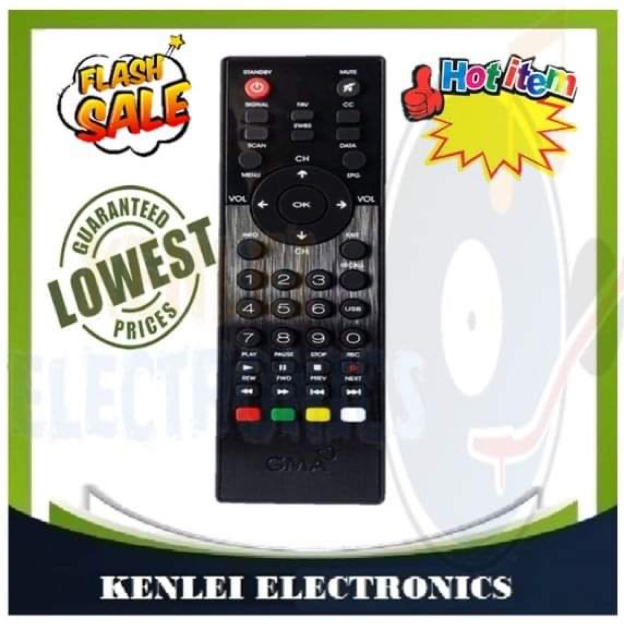 GMA AFFORDABOX REMOTE CONTROL / GMA Affordabox Digital TV Remote ...