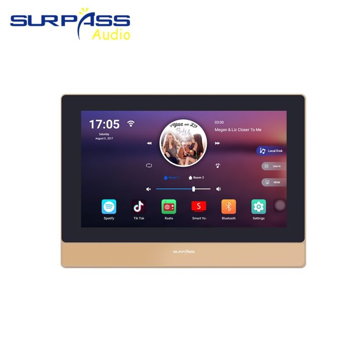 Smart Touch Screen audio Wall Amplifier 7inch WIFI Bluetooth Android ...