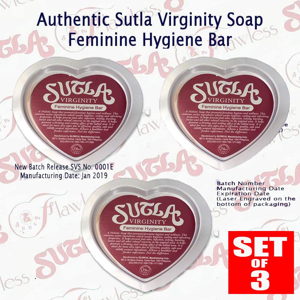 Authentic Bundle of 3pcs Sutla Virginity Soap "Feminine Hygiene Bar" A ...