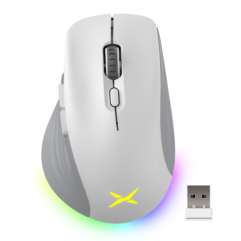 Delux M729 2.4G Wireless Mouse Bluetooth Wired Mice Rechargeable Gaming Pmw 3335 For Pc Laptop w ...