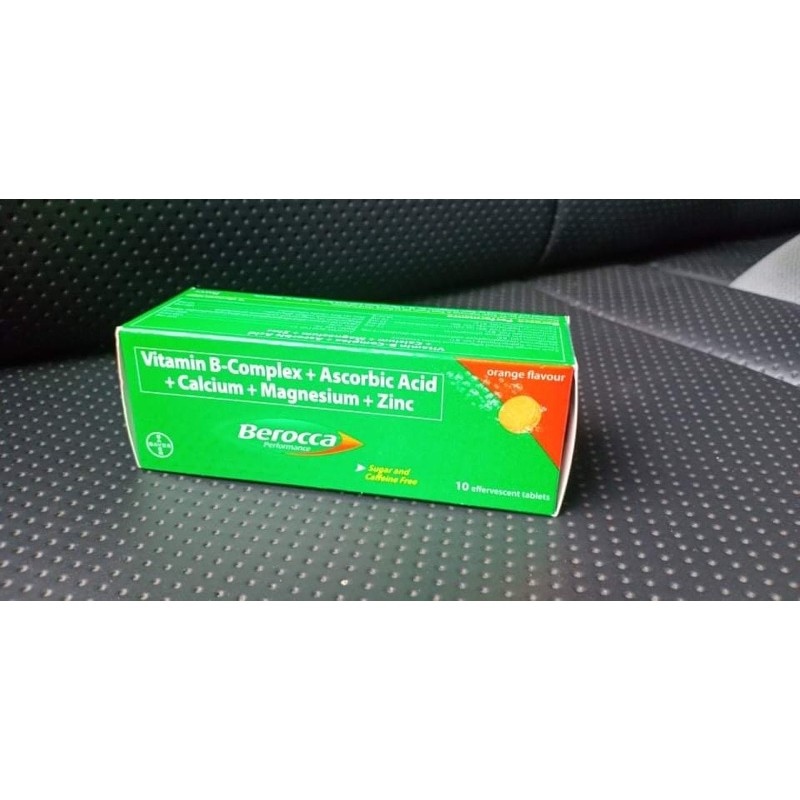 Berocca Vitamin B complex Ascorbic Acid Orange/Mixed Berries/Citrus ...