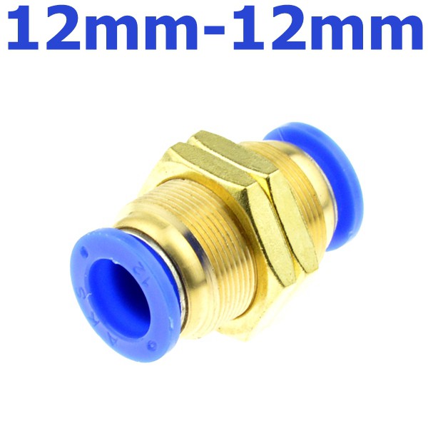 PM Air Pneumatic Straight Bulkhead Union 4mm-12mm OD Hose Tube One ...