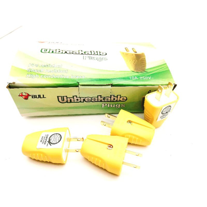 Bull Plug Unbreakable Series 250V~ 10A Designed to be safe and user ...