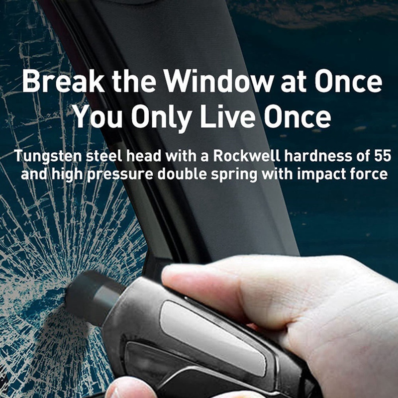 2Pcs Car Emergency Safety Hammer Broken Window Safety Device Multi ...