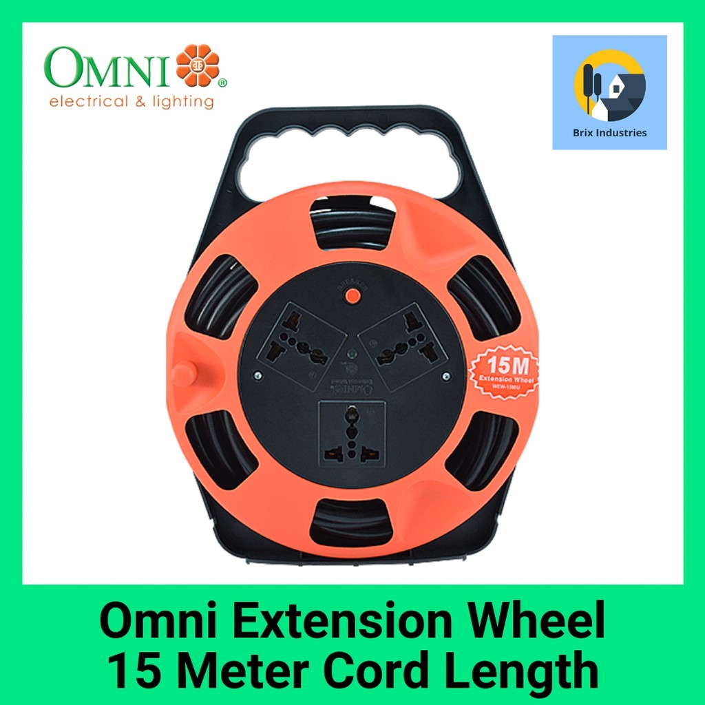 Omni Extension Wheel 10/15 Meter Cord WEW-10M/U WEW-15M/U Industrial ...