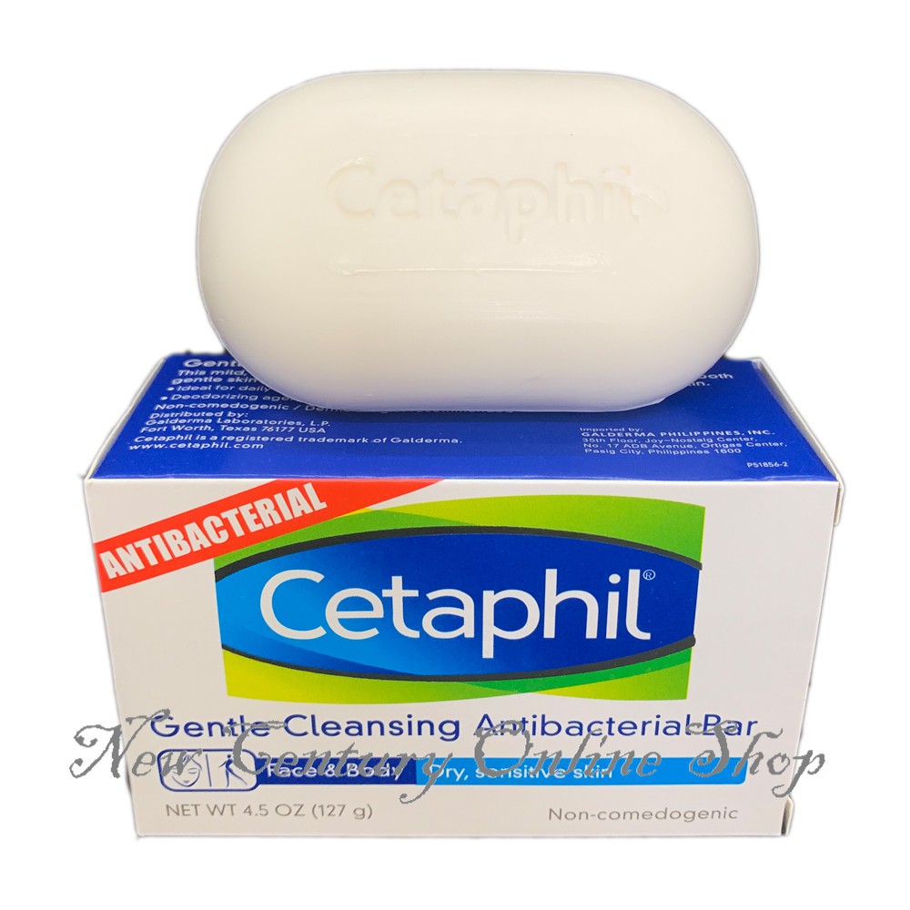 Cetaphil Soap Gentle Cleansing Bar Antibacterial Bar Daily Clean Bar ...