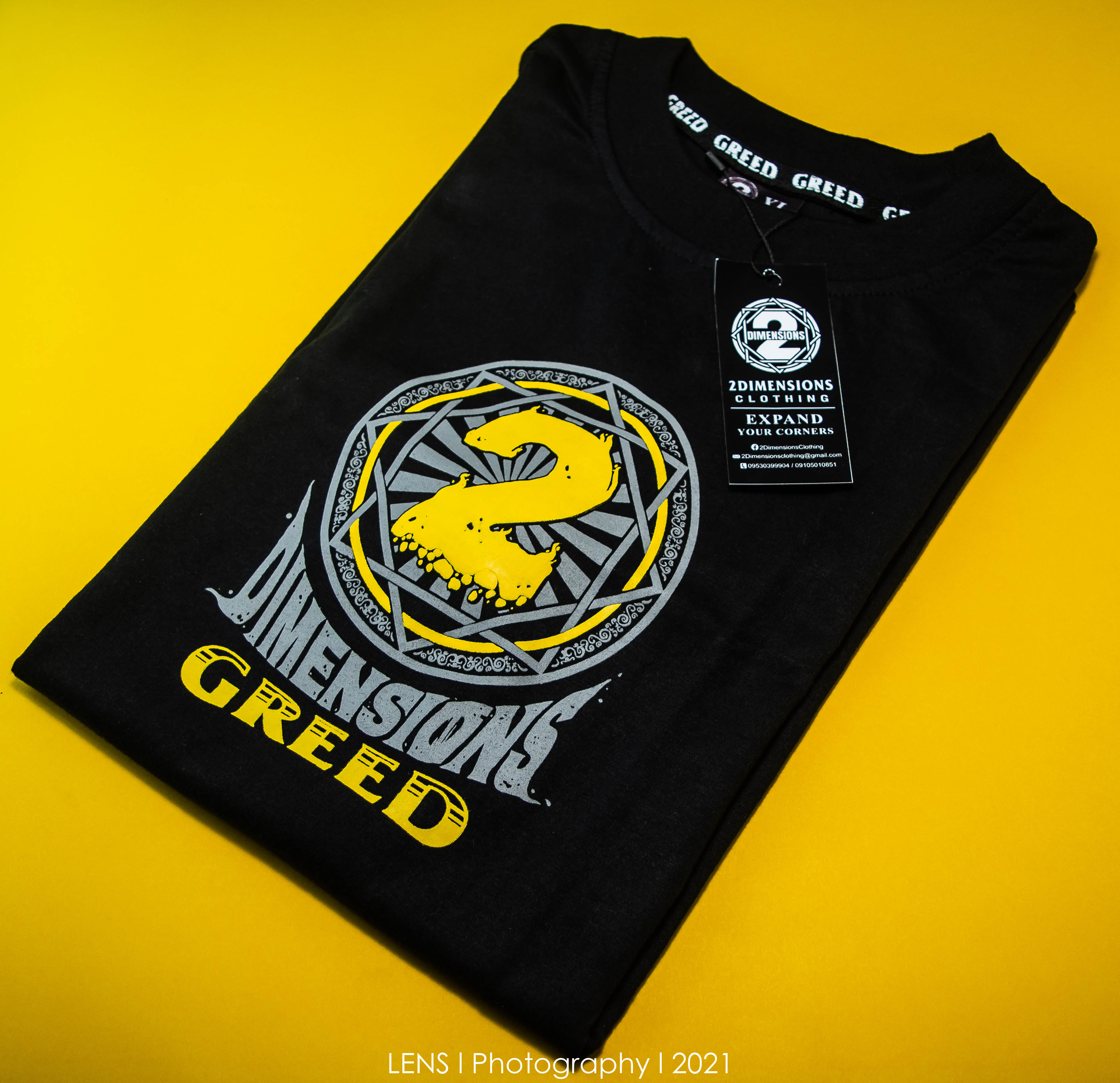 2Dimensions Greed Design (Black and White) | Lazada PH