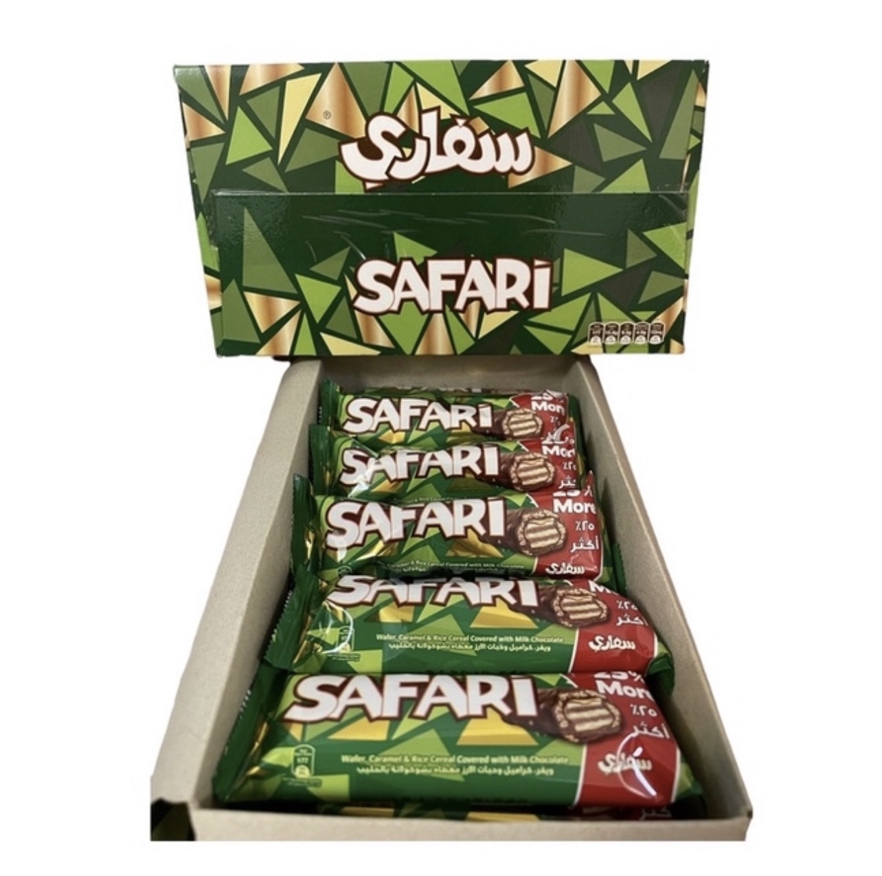 SAFARI Caramel Crisp Gandour Chocolate Bar Chocolayer Caramel Biscuit ...