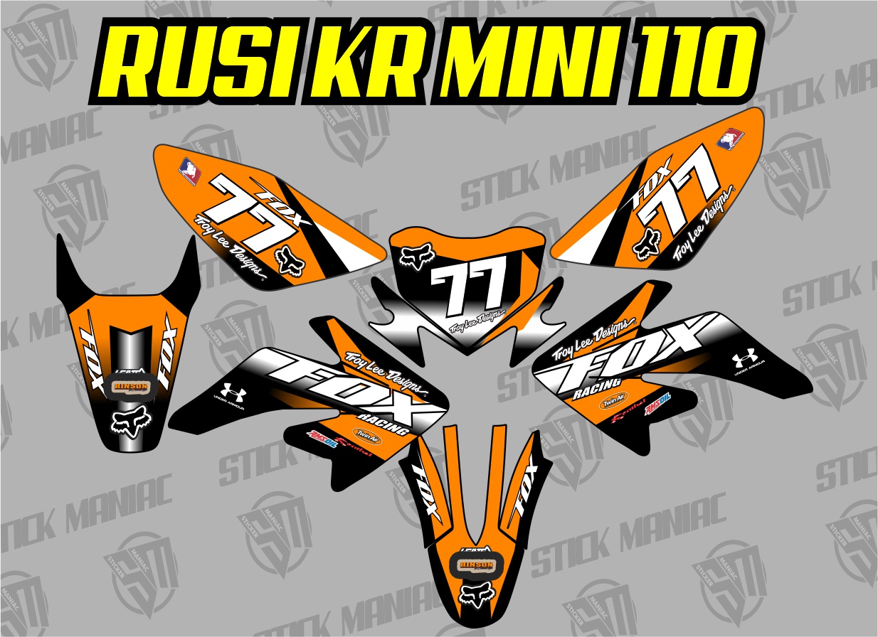 Rusi kr mini 110 full body decals | Lazada PH