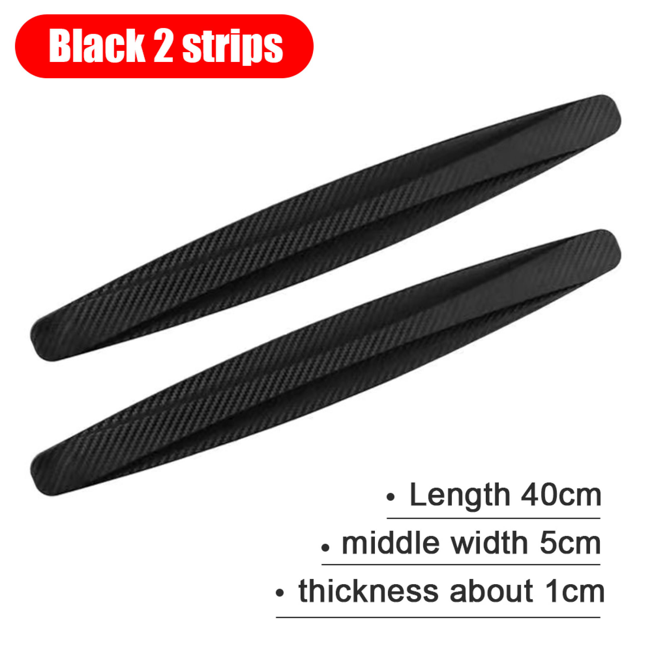 Universal 2Pc Car Bumper Guard Strip Protector Strip Guard Corner ...