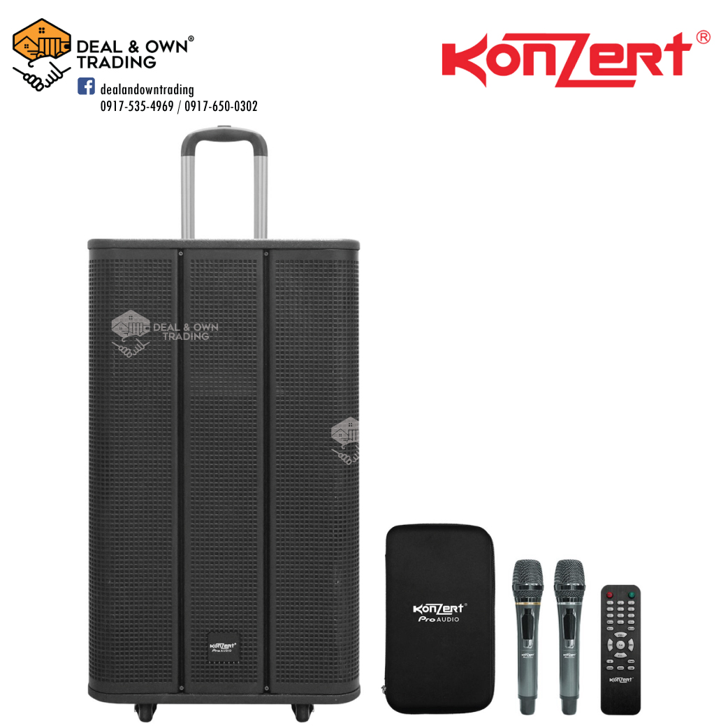 Konzert PM-15 PRO 800W Active Portable Trolley Speaker | Lazada PH