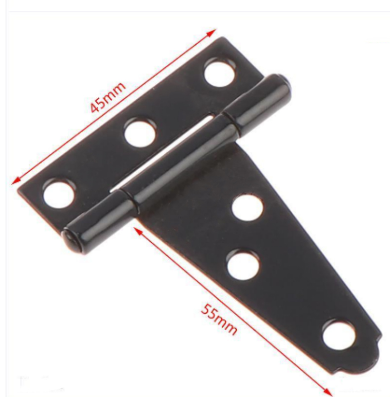 4pcs T-Shaped Hinge Triangle Hinge 2/4 inch Barn Door Hinges with ...