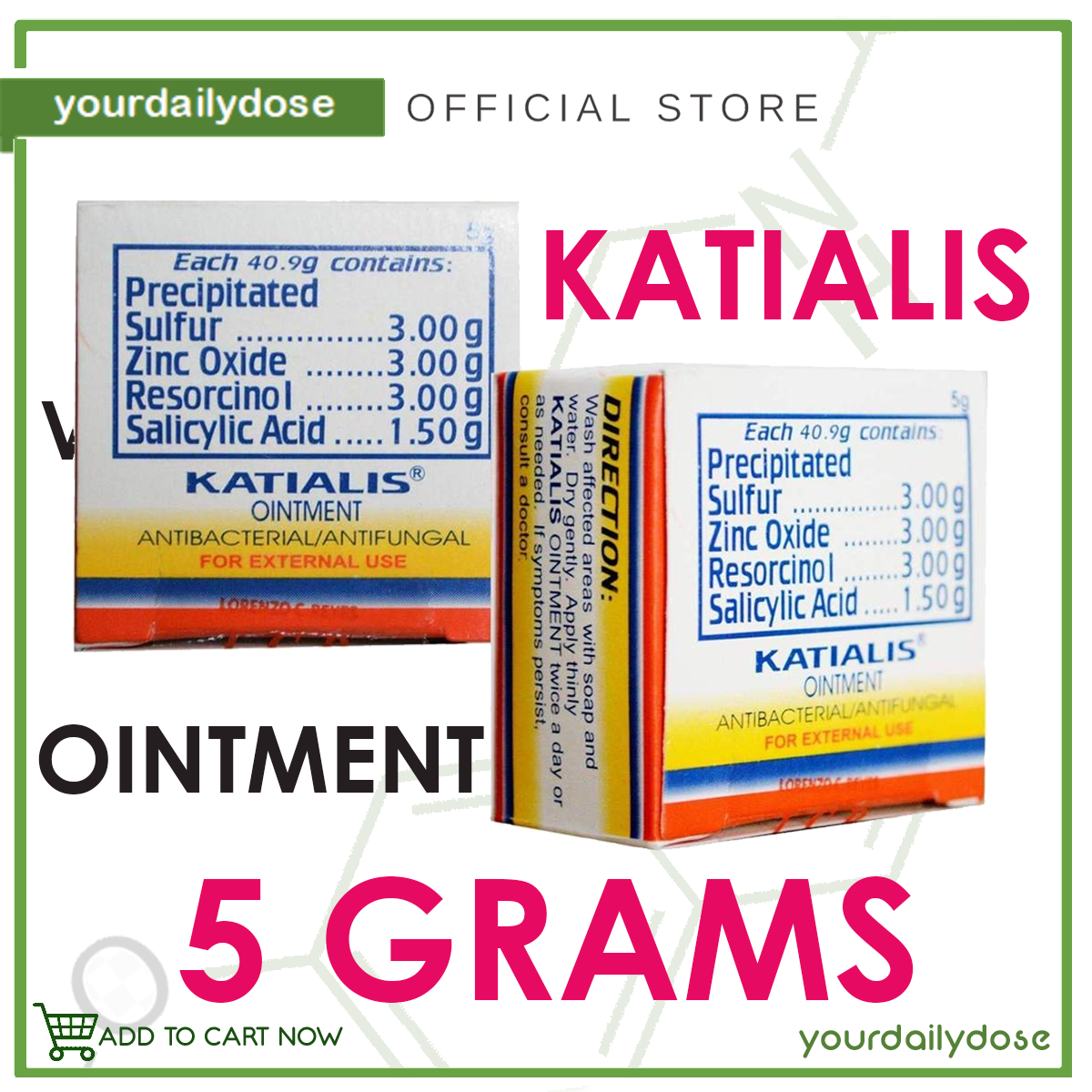 KATIALIS OINTMENT 15G - Anti itch eczema pimples ringworm bites | Lazada PH