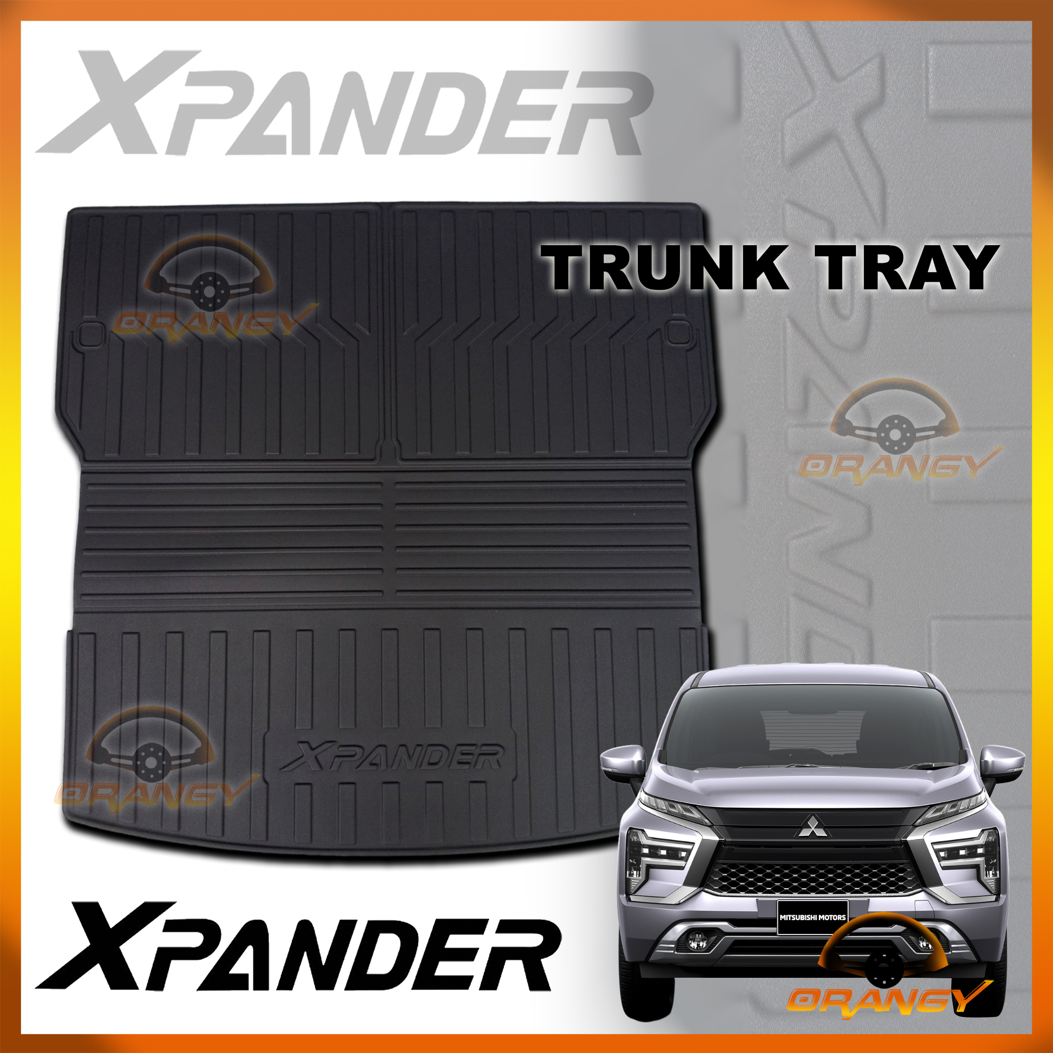 Mitsubishi Xpander 2018 to 2024 Bendable Full Cargo Trunk Tray w/ Back ...