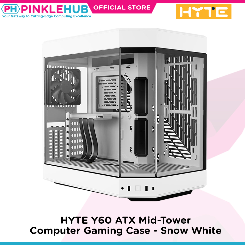 PinkleHub | HYTE Y60 Modern Aesthetic Dual Chamber Panoramic Tempered ...