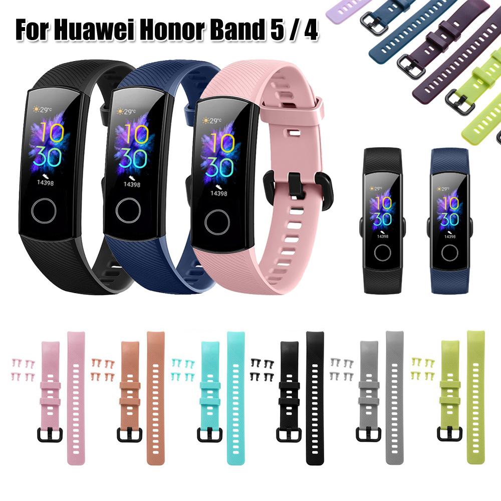 1:1 For Huawei Honor Band 5 4 Strap Silicone Belt Sports Tracker Watch ...