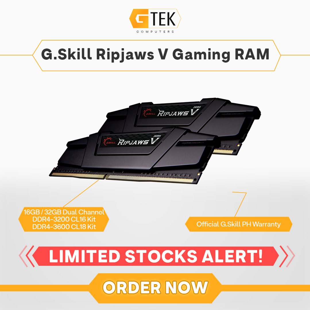 G.Skill Ripjaws V 16GB (2x8GB) 32GB (2x16GB) DDR4-3200 CL16 / DDR4-3600 ...