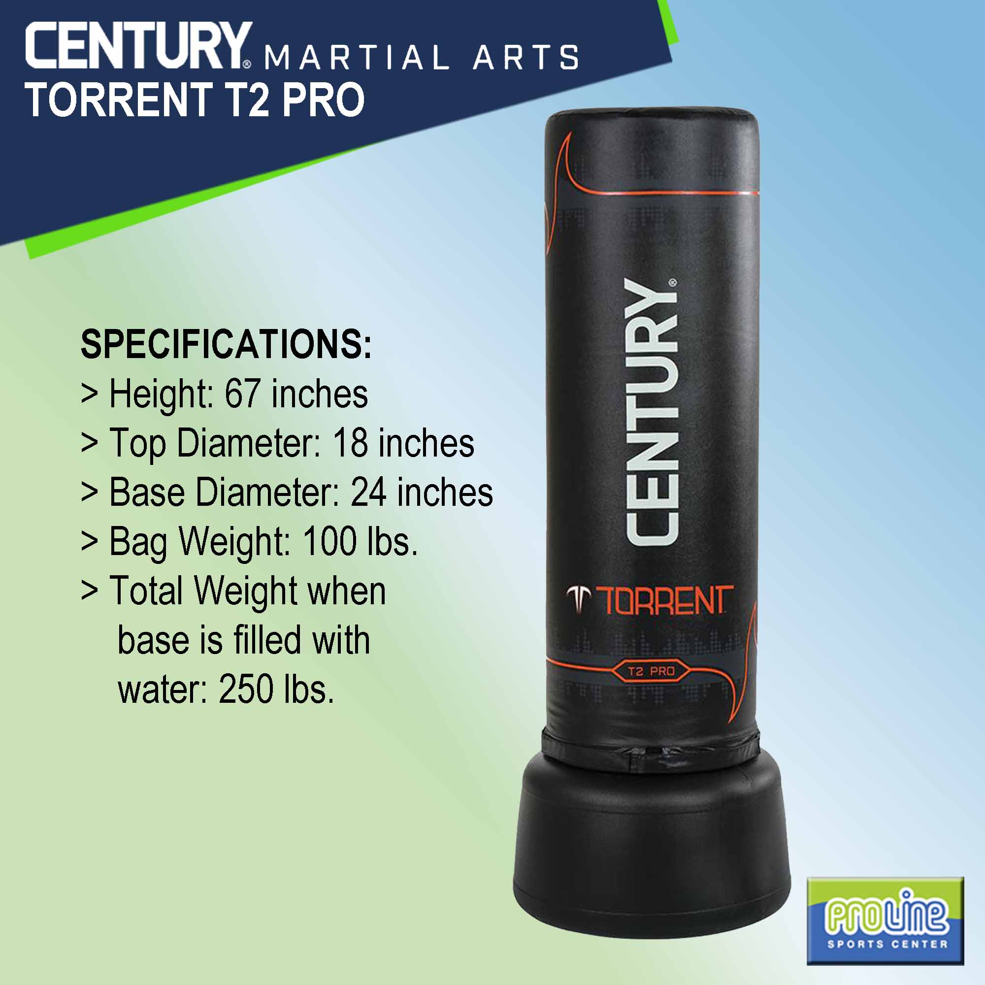 CENTURY Torrent T2 Pro Freestanding Punching Bag | Lazada PH