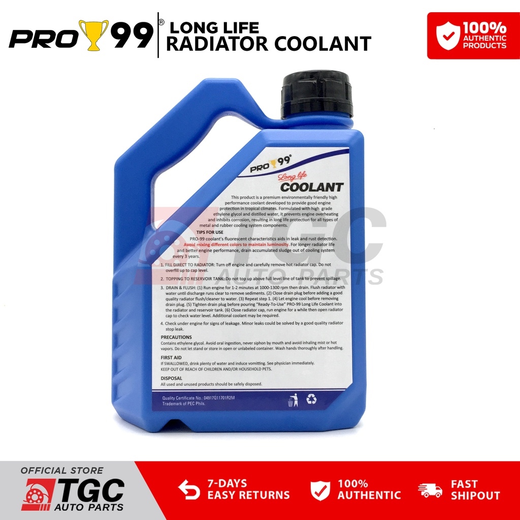 COD 99 Long Antifreeze Coolant Ready to use Anti-Freeze 1L | Lazada PH