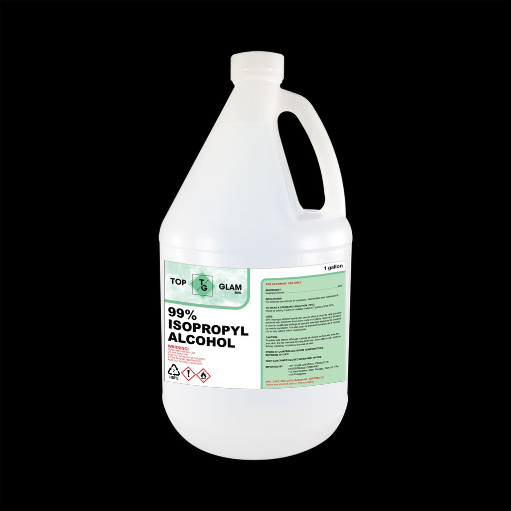 【READY STOCK】 99 Isopropyl Alcohol Industrial Cosmetic use (1 gallon 1 ...