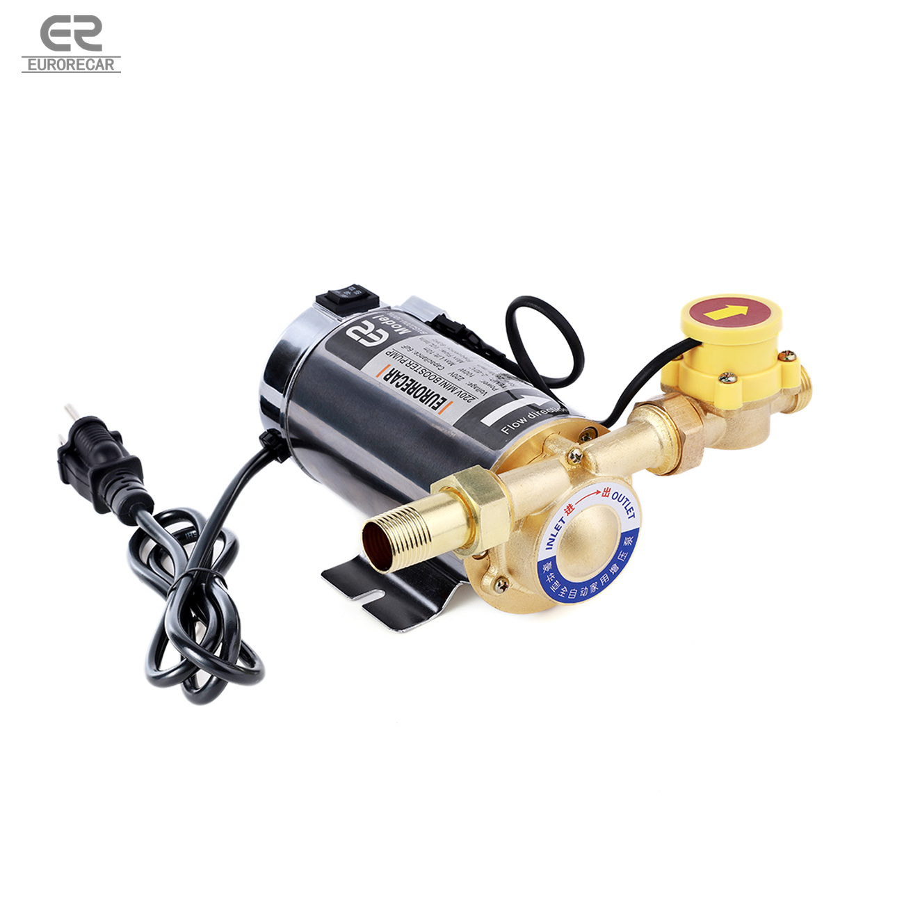 Home Stainless Steel Booster Pump 220V Electronic Automatic Booster Water Pump Shower Washing ...