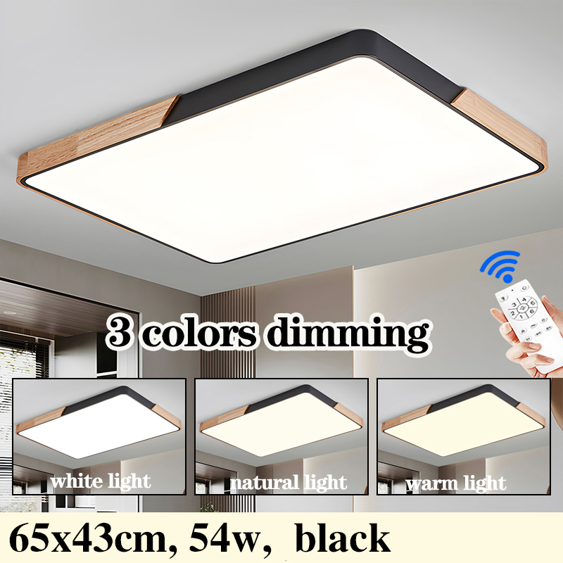 GOGEOUS 65~88cm modern ceiling light living room tri color led ceiling ...