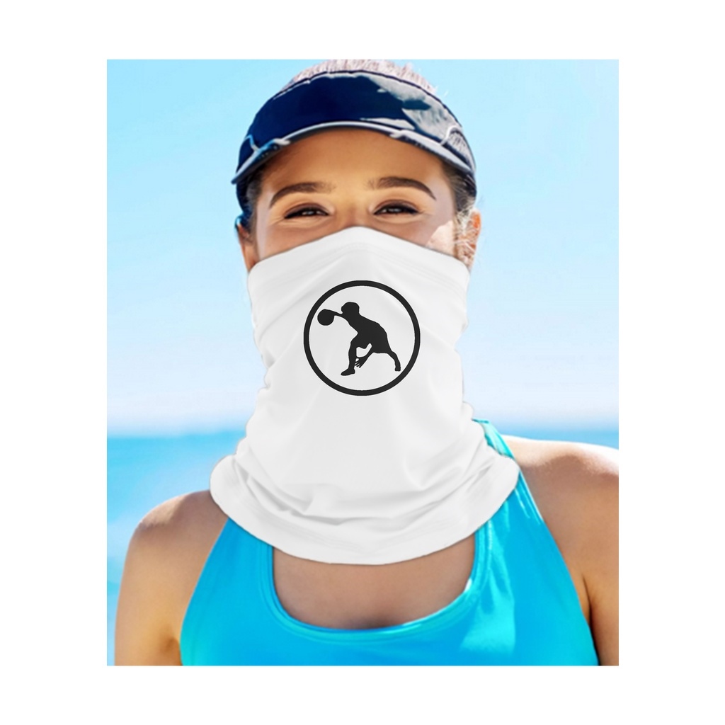 White Plain Tube mask Pheno Head/Neck Shield/Turban/Sunscreen Dust ...