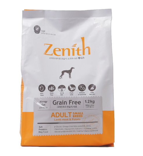 1.2kg Zenith Grain Free Dog Dry Food for Adult Small Breed (Lamb Meat ...