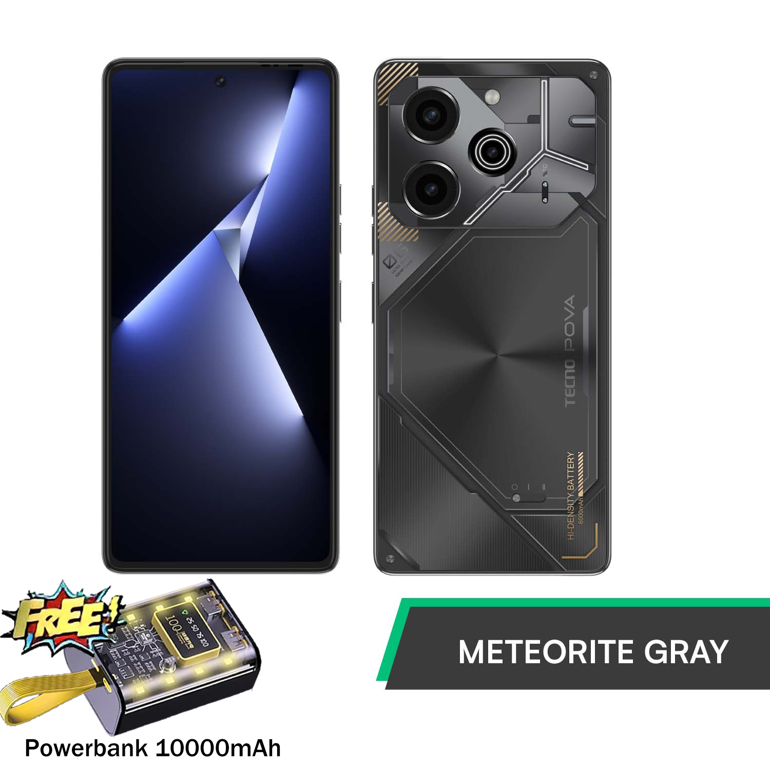 (Free Gift)POVA 6 Pro 5G (12GB RAM + 256GB ROM) with NFC | 6000mAh ...