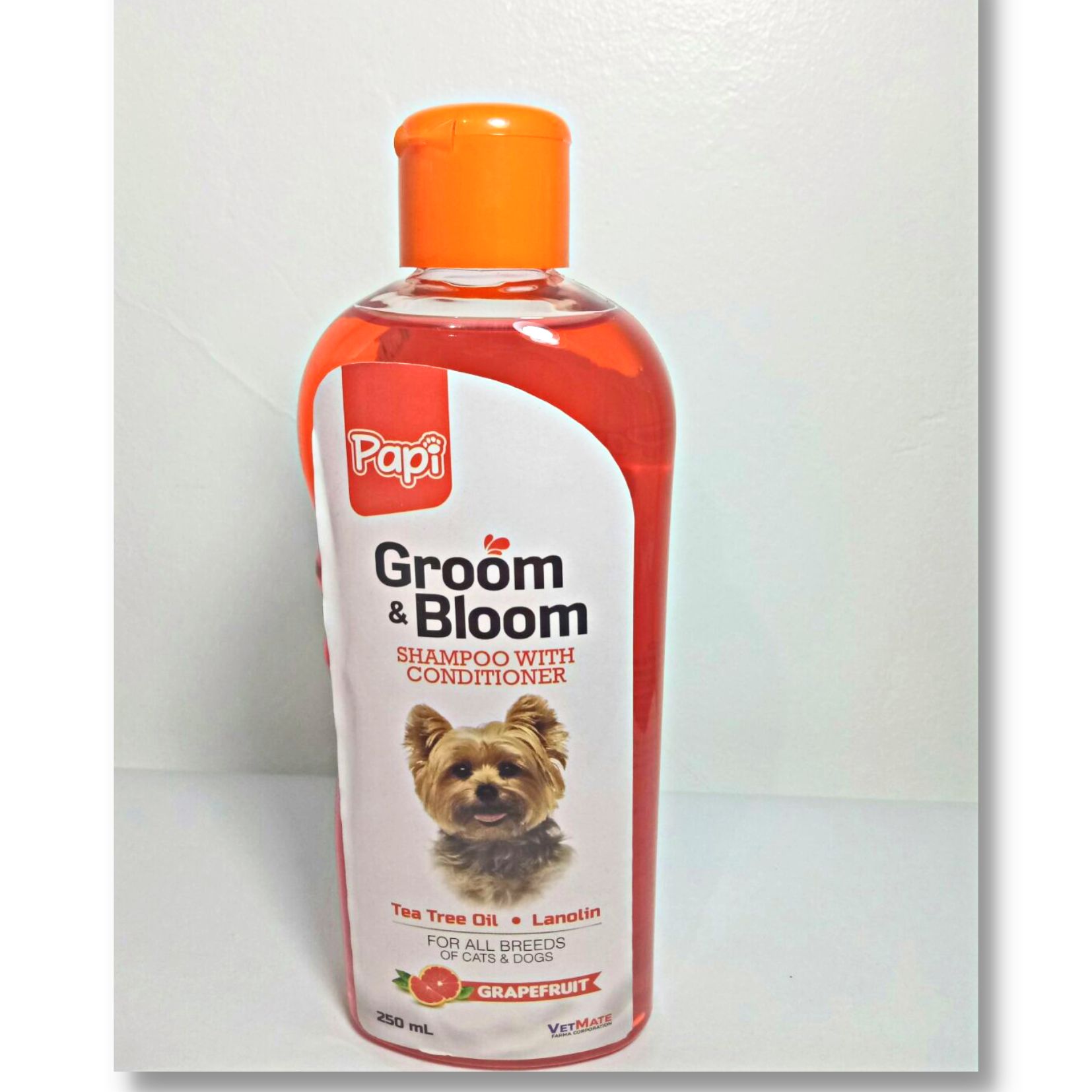 [RCG AGRIVET] PAPI Groom and Bloom Shampoo with Conditioner 250ml Pet ...