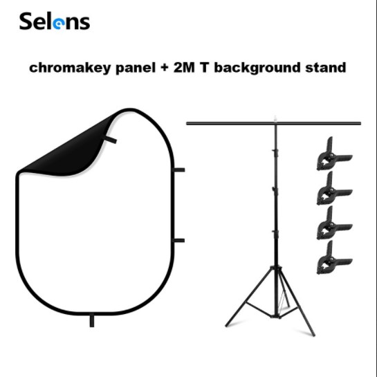 Se Chromakey Green Screen Background Panel Reversible Collapsible Big ...