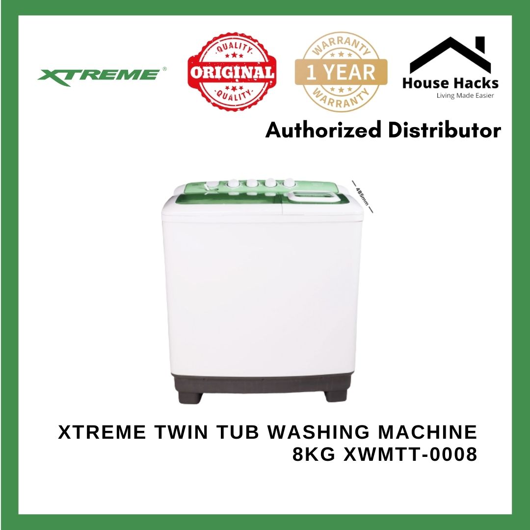 Xtreme Twin Tub Washing Machine 8kg XWMTT-0008 (House Hacks) | Lazada PH