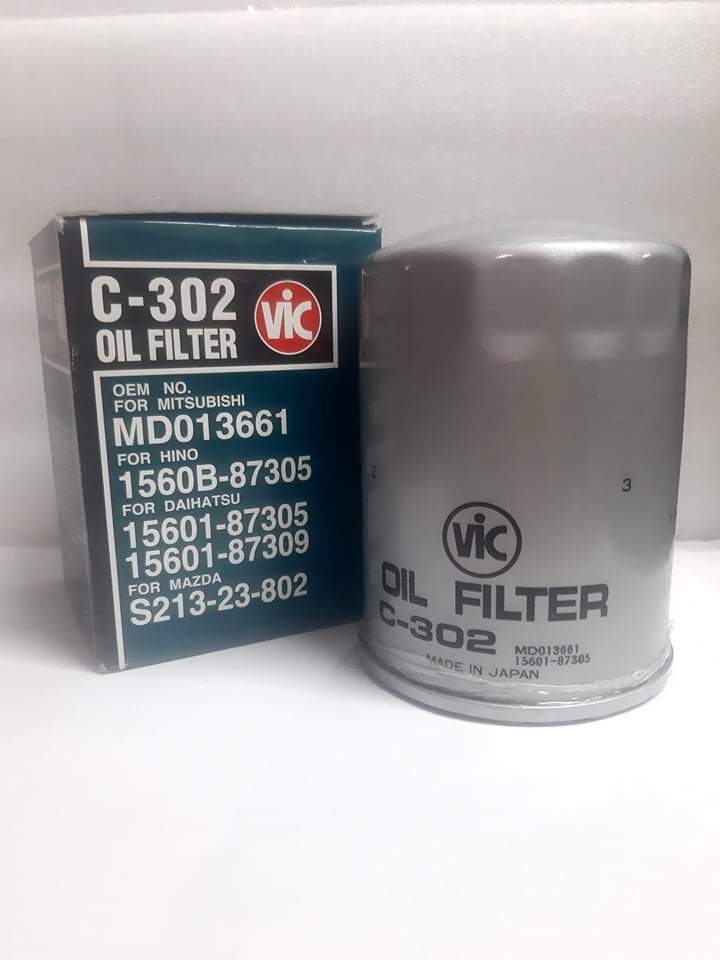 VIC OIL FILTER C-302 for MITSUBISHI, MAZDA, DAIHATSU | Lazada PH