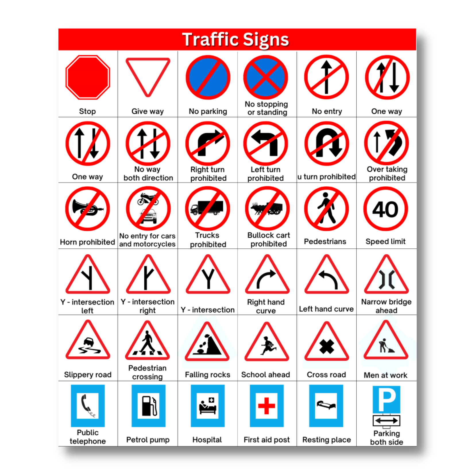 Lto Traffic Signs And Symbols