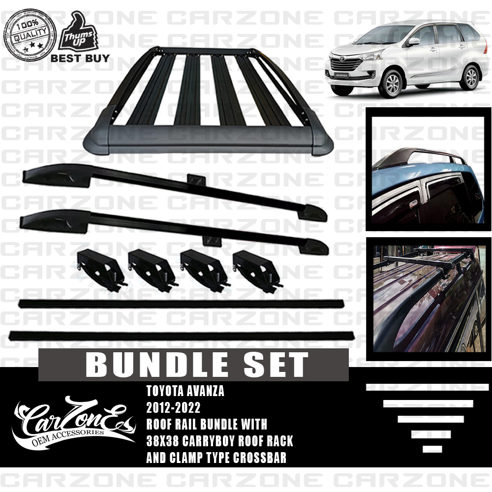 Toyota Avanza 2012-2022 CARRYBOY 38x38 Roof Rack / Roofrack Top Load ...