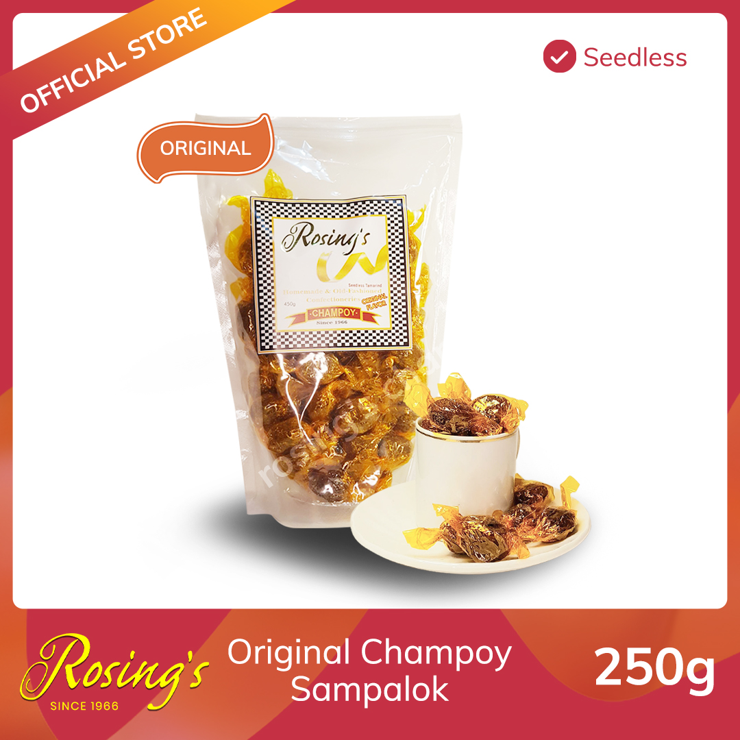 Rosing's Tamarind Candy (Champoy Sampalok Original Flavor) 250 grams 1 ...