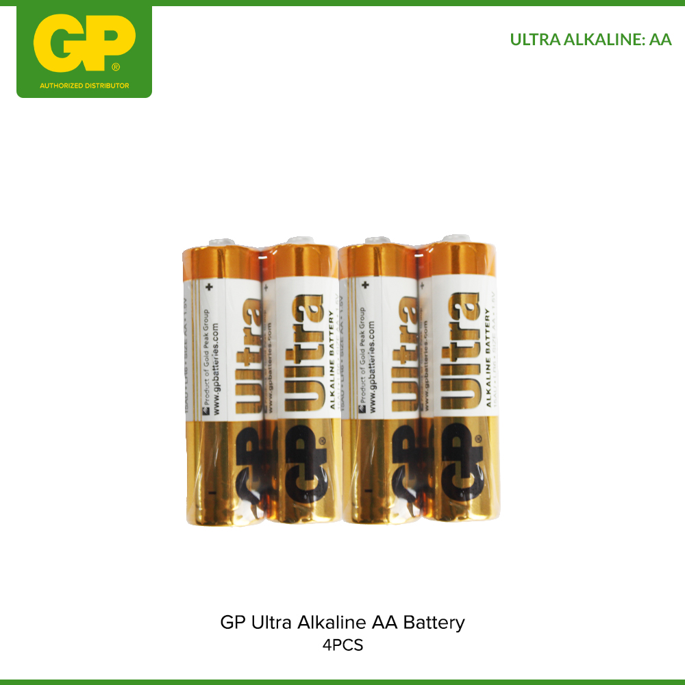 GP Ultra Alkaline AA Battery Pack of 4 | Lazada PH
