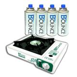 Bounce White-Green Stove with Bounce Butane Gas | Lazada PH