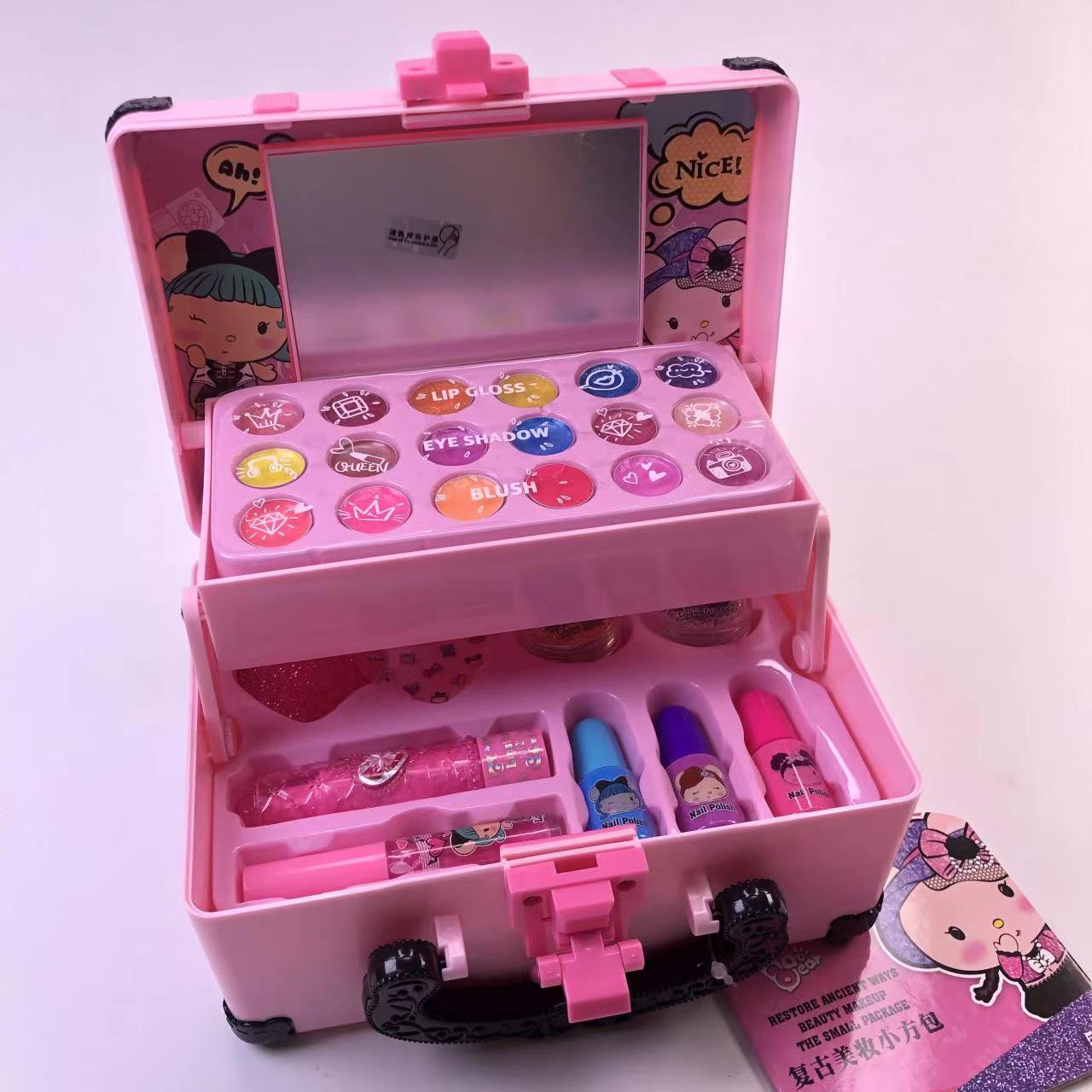 COD Non Toxic And Washable Kids Makeup Set,Girl Pretend Play Makeup Set ...