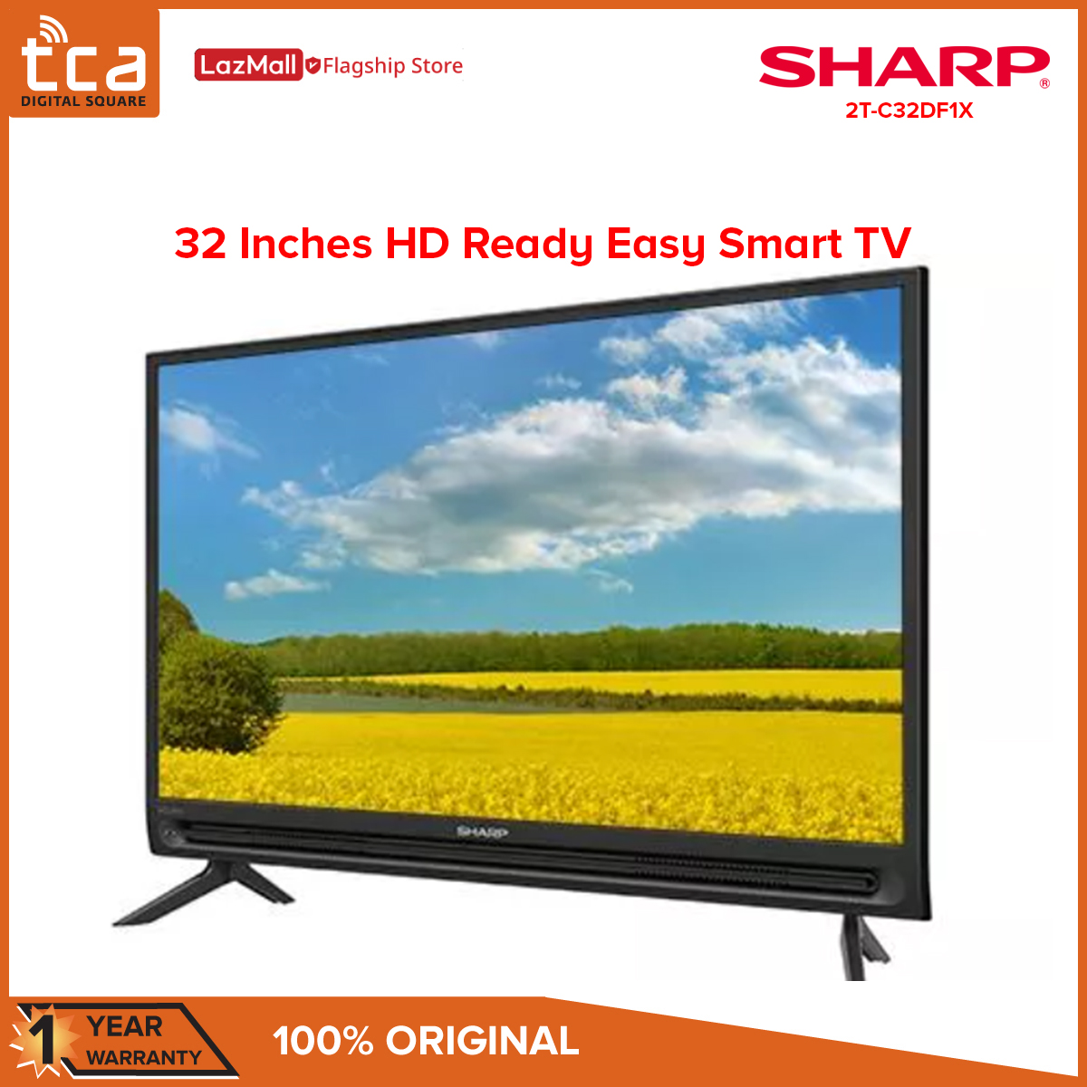 Sharp AQUOS 32 Inch HD Ready Easy Smart TV - 2T-C32DF1X (2 Years ...
