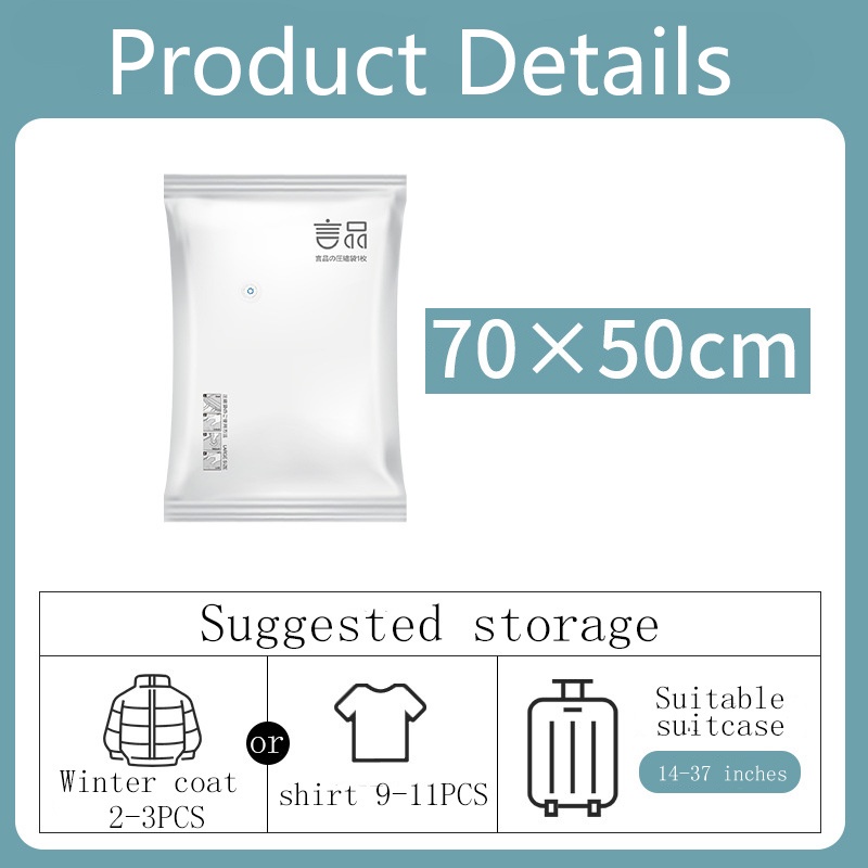 【Ready Stock】Reusable Vacuum Storage Bag Plastic Travel Compressed Bags ...