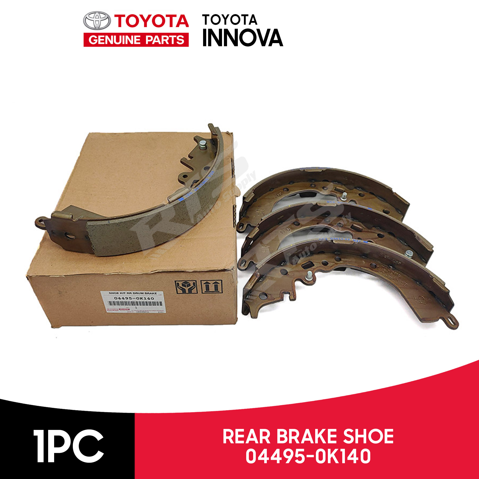 Toyota Genuine Rear Brake Shoe Toyota Innova 2016 - Up 04495-0K140 1 ...