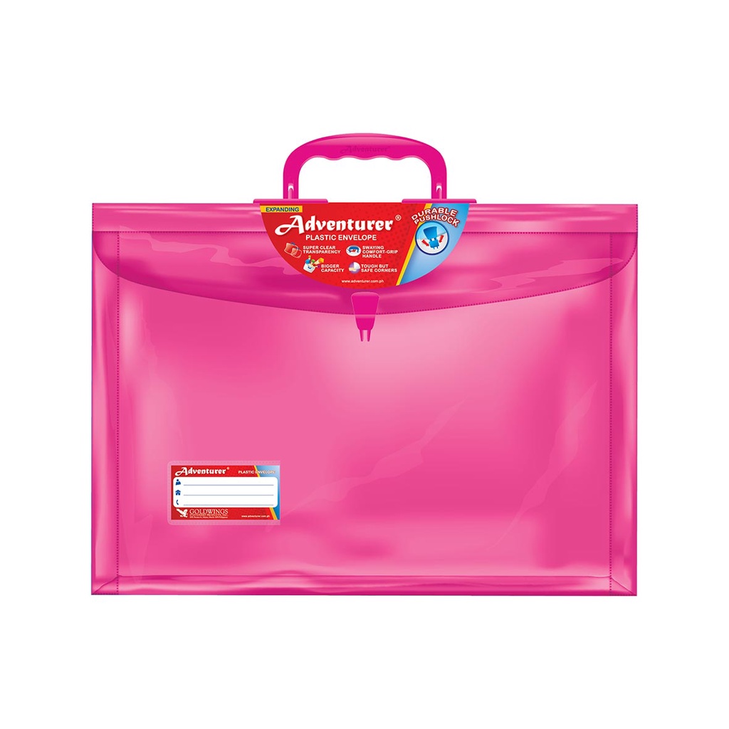 ADVENTURER Expanding Plastic long Envelope w/ Handle | Lazada PH