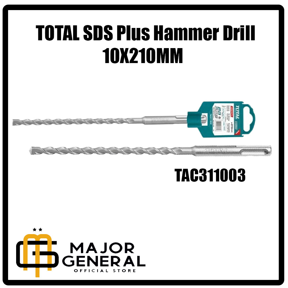 TOTAL SDS PLUS HAMMER DRILL 10X210MM | Lazada PH
