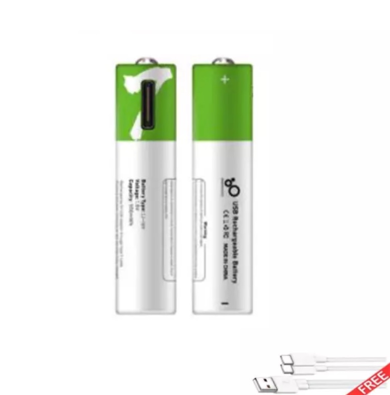 Rechargeable Battery 1.5V LI-ION SMARTOOLS AA AAA Type C Charging Cable ...