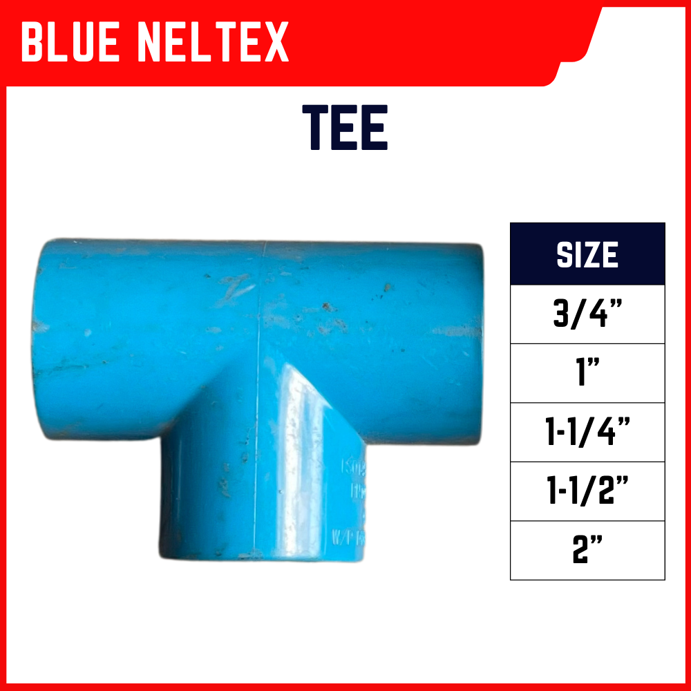 Blue Neltex Tee (Available Size: 1", 1.25", 1.5" and 2") PVC Fittings ...