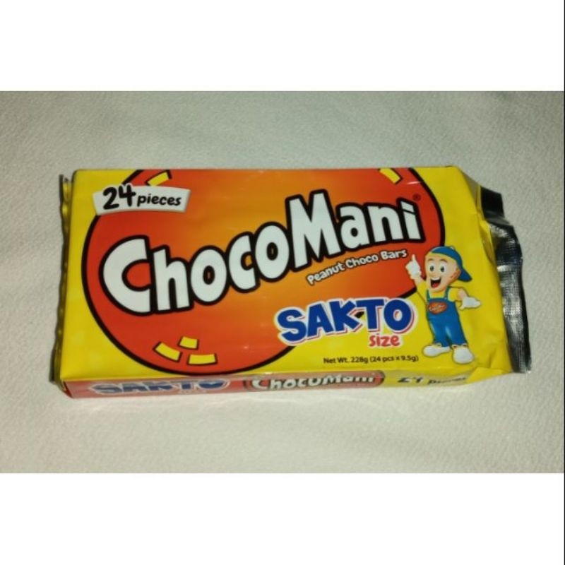 Choco Mani Peanut Choco Bars Sakto Size 228g | Lazada PH