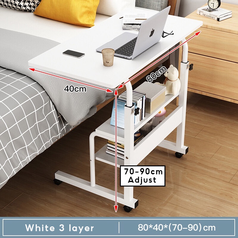 Adjustable Bedside Table Laptop table Study table computer table with ...